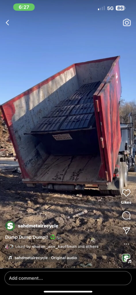 Dump Dump Dump!! | Columbia, PA | Sahd Metal Recycling